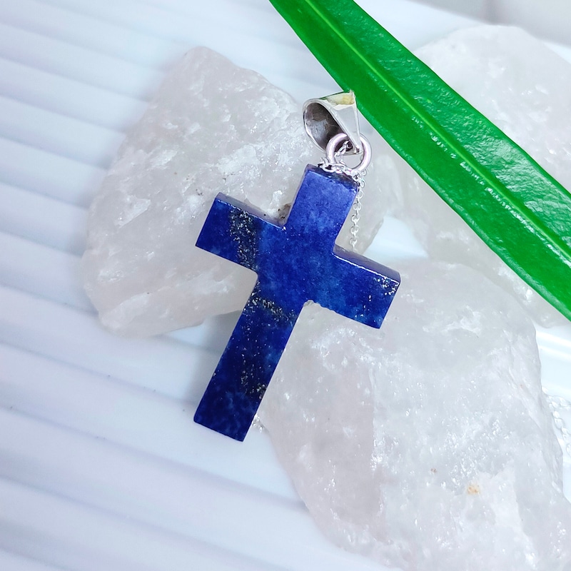 Lapis Crosses Pendant - Etsy