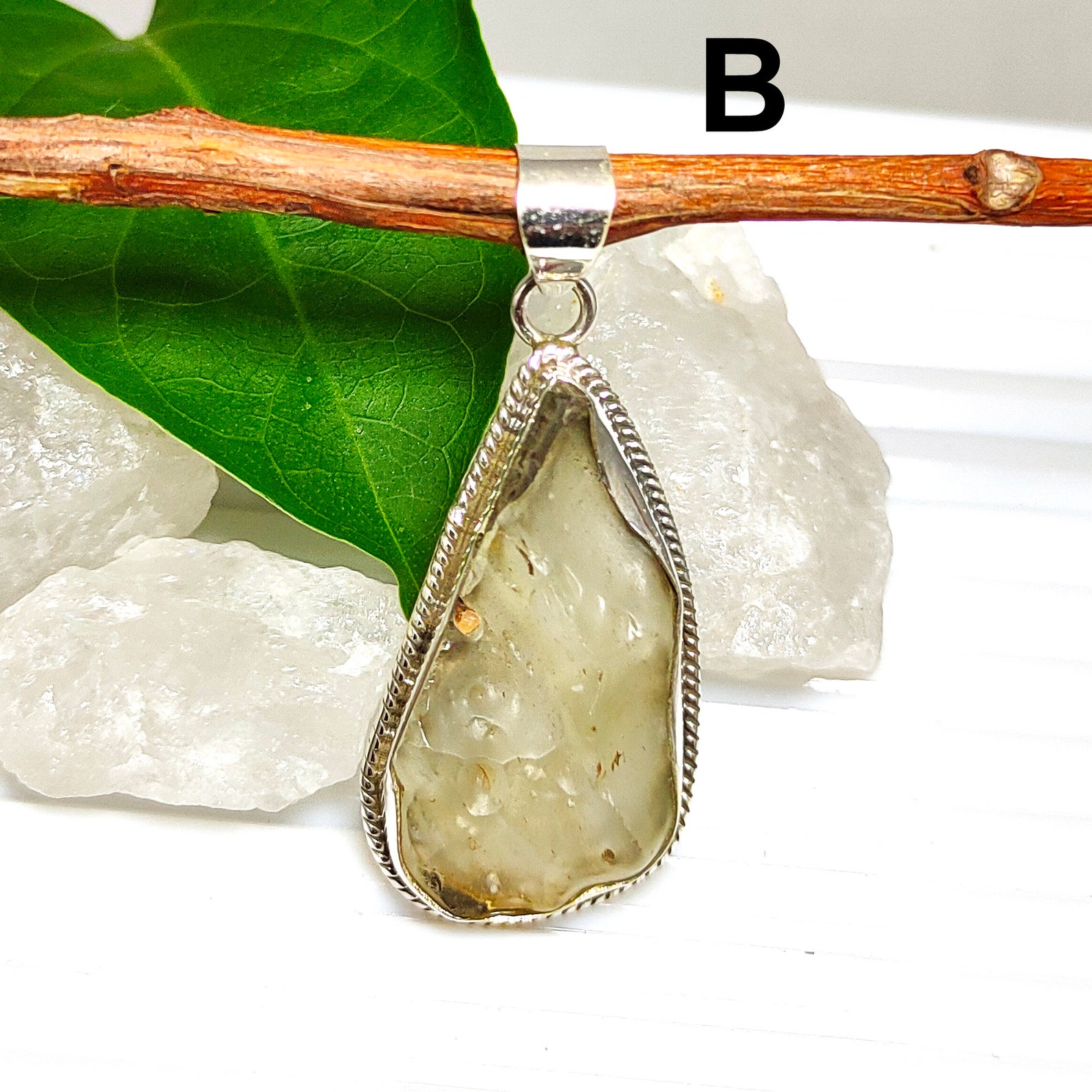 Libyan Desert Glass Pendant Libyan Desert Glass Necklace | Etsy