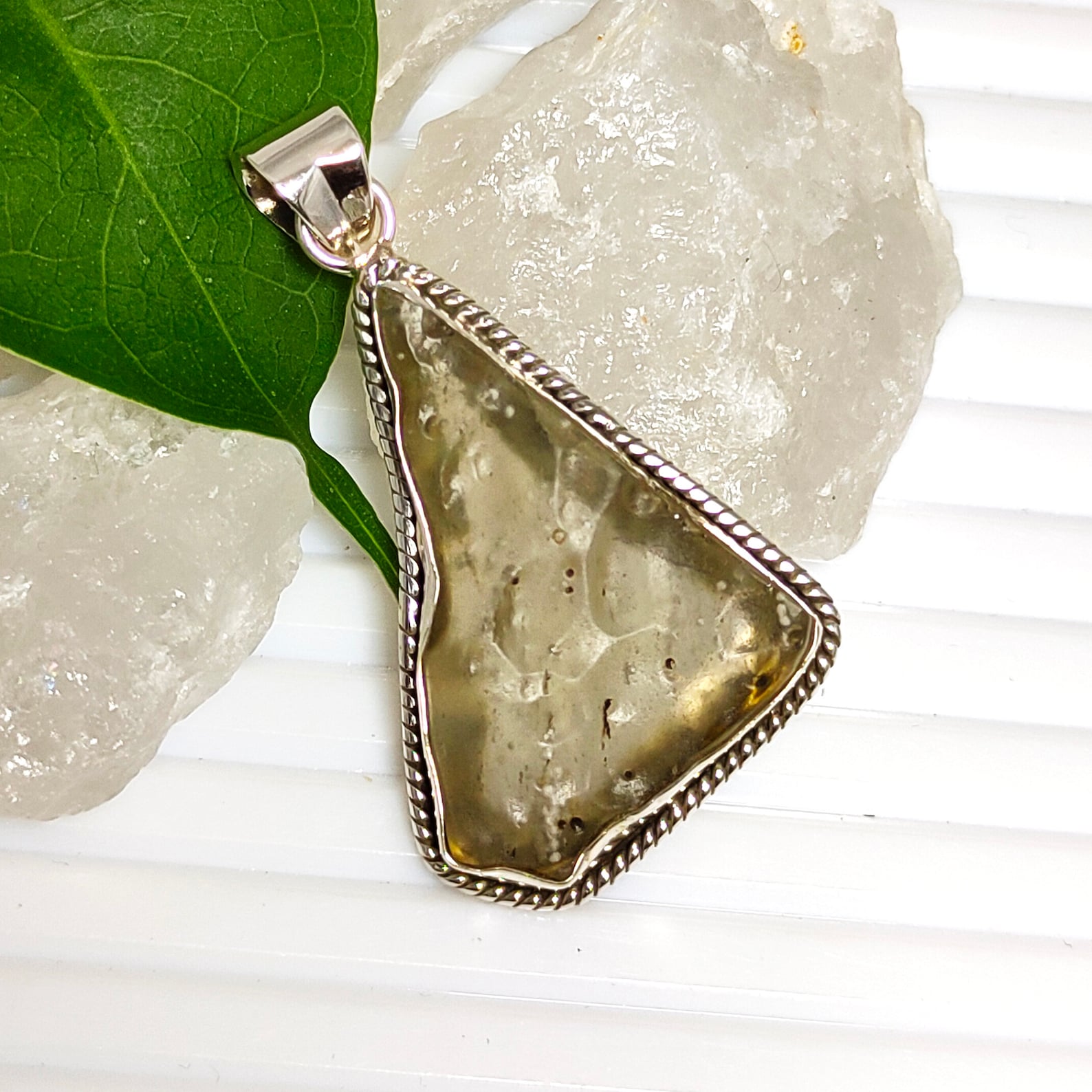 Libyan Desert Glass Pendant, Libyan Desert Glass Necklace, Authentic ...