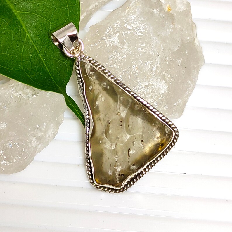 Libyan Desert Glass Pendant, Libyan Desert Glass Necklace, Authentic ...