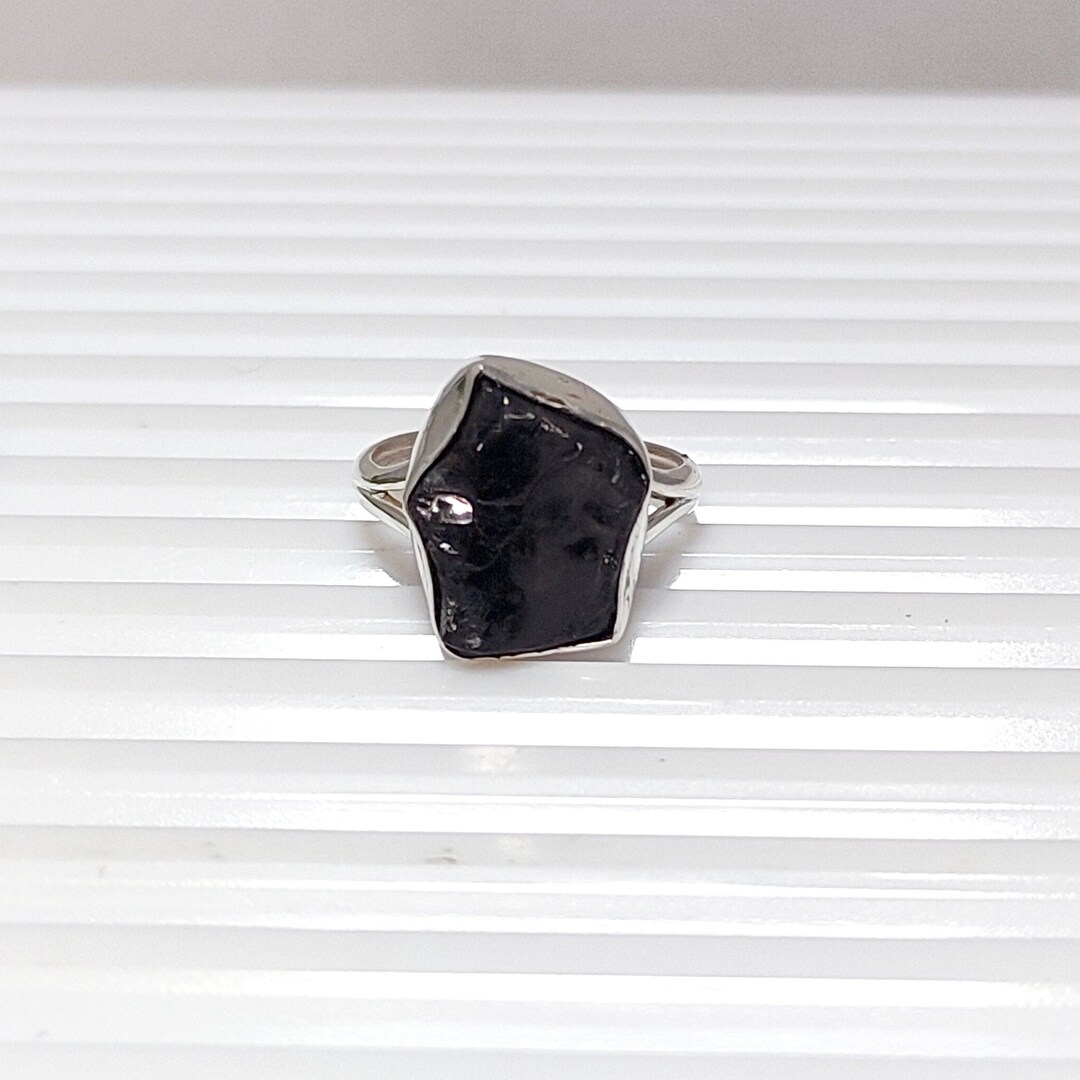 Shungite Ring, Elite Shungite Ring, 925 Sterling Silver Shungite Ring ...