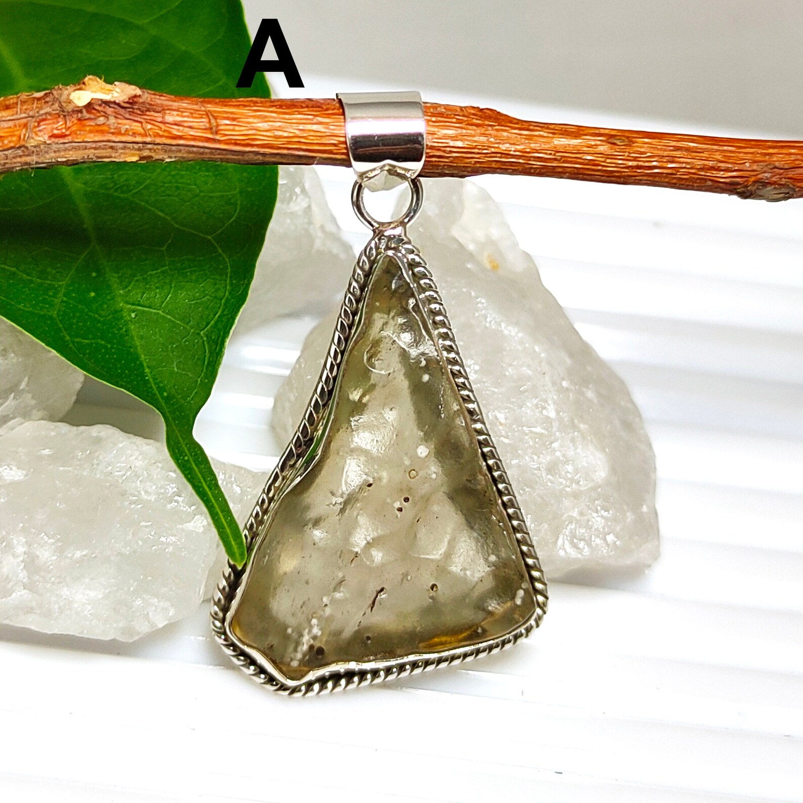 Libyan Desert Glass Pendant Libyan Desert Glass Necklace | Etsy