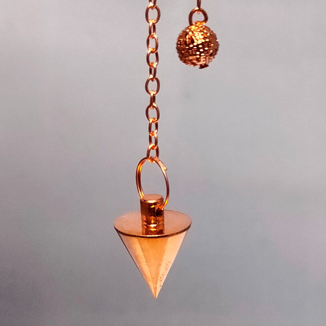 Copper Metal Well Balanced Divination Meditation Pendulum, Dowsing ...