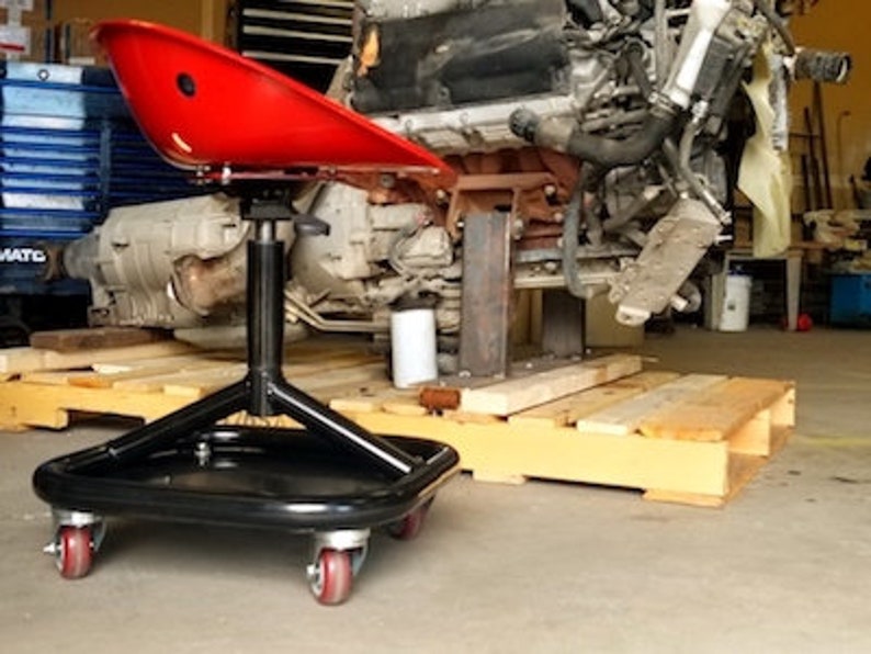 Custom Rolling Shop Chair - Etsy