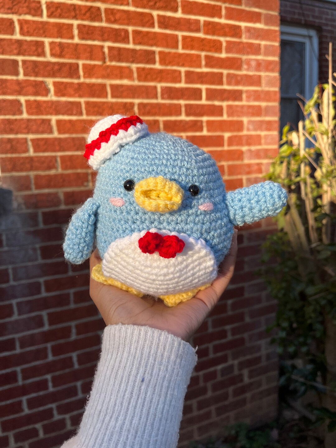 Tuxedo Sam Amigurumi Sanrio Character Cute Duck Handmade Plush - Etsy