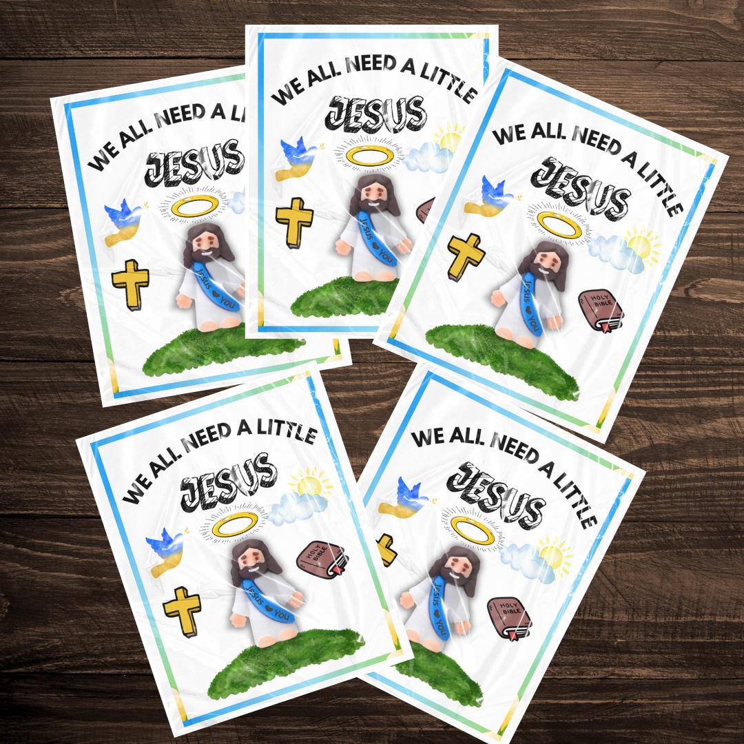 Little Jesus Cards in Bulk, Jesus Pocket Cards Set of 5 for Church ...