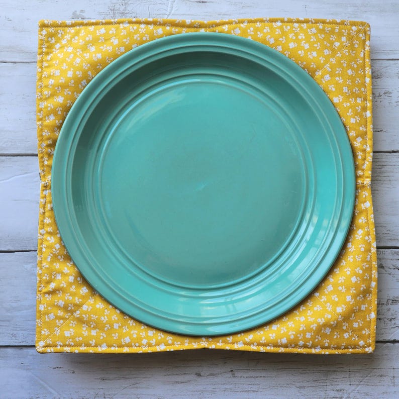 Wildflowers Microwave Plate Cozy, Bowl Cozy Gift Set, Dinner Plate ...