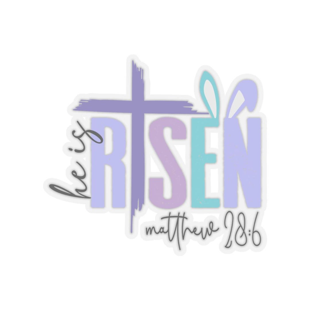 Inspirational He is Risen Stickers, Christian Faith Decals, Religious ...