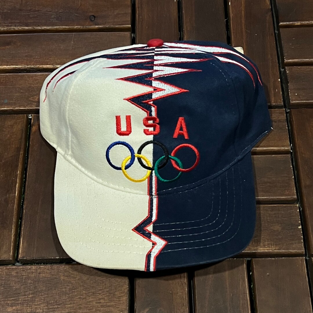 Starter USA Olympics Wool Shockwave Hat VTG 90s Adjustable - Etsy