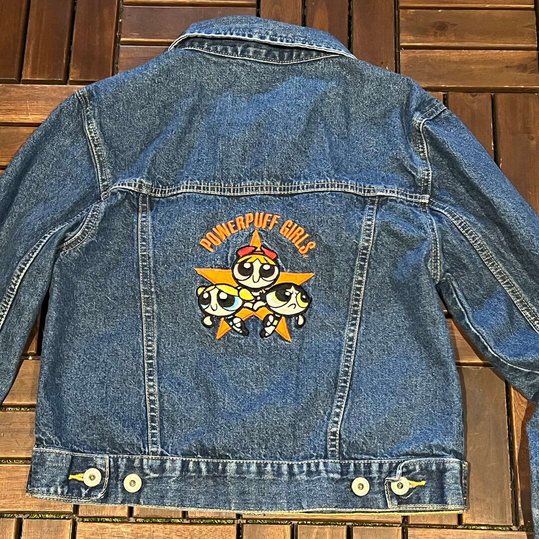 Vintage 2001 Cartoon Network Powerpuff Girls Denim Jacket Women Y2K ...