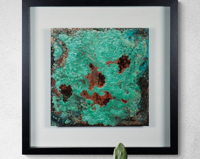 Green Copper Patina Wall Art: Southwestern Oxidized Copper Panel - Etsy