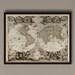 Old World Map Baptiste 1708 world Map Print Antique Style | Etsy