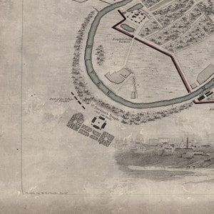 Moscow Map, Vintage Map of Moscow, Russia, Vintage Wall Art, Home Decor ...