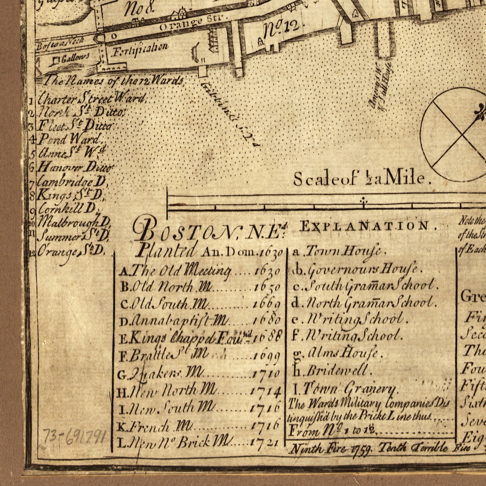 1769 Boston Map Print: Antique Historic Boston Wall Art - Etsy