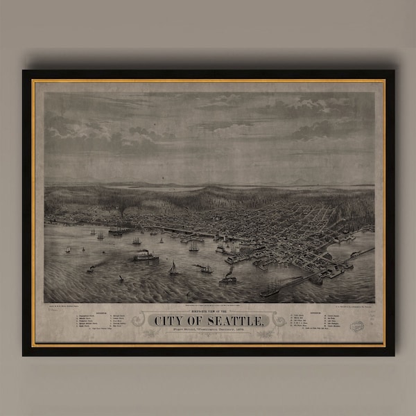 Antique Maps Seattle - Etsy