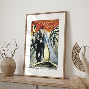 1920's Dr Caligari Retro Movie Poster, Vintage Art Movie Print ...