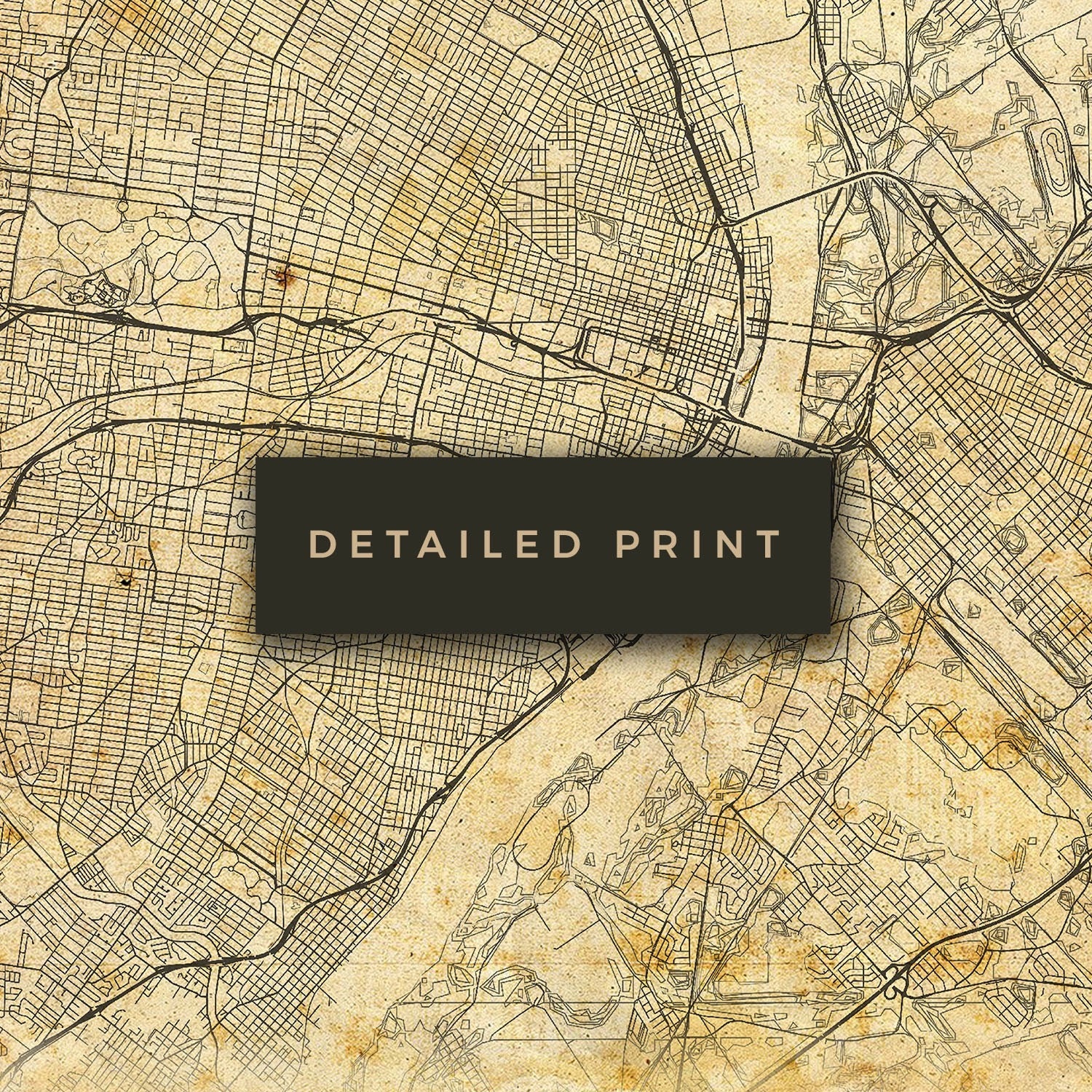 St. Louis Vintage Map Poster Wall Art City Artwork Print - Etsy