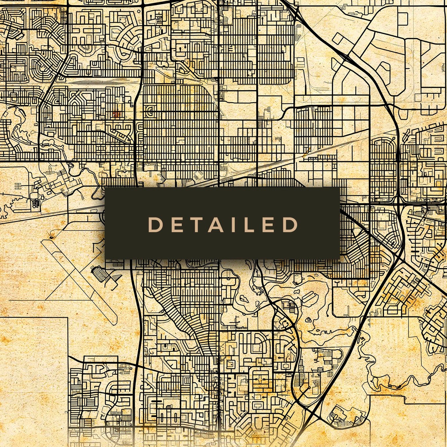 Regina Vintage Map Poster Wall Art City Artwork Print - Etsy