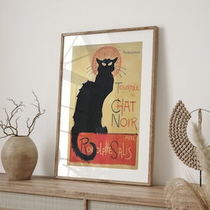 Le Chat Noir Poster, 1896 Art Nouveau by Theophile Steinlen, Bohemian ...