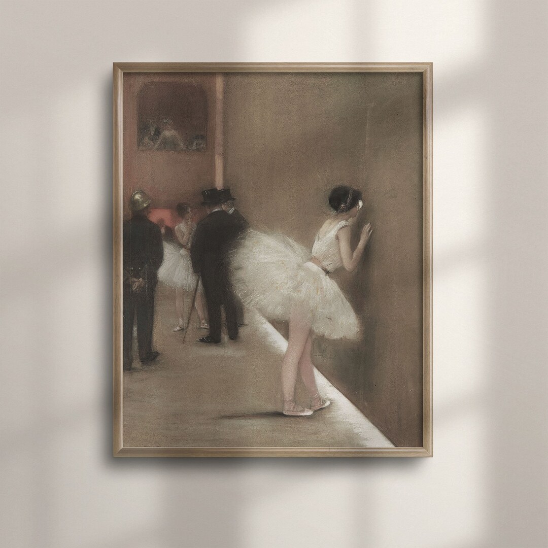 Vintage Ballerina Art Print: French Style Ballet Dancer Decor - Etsy