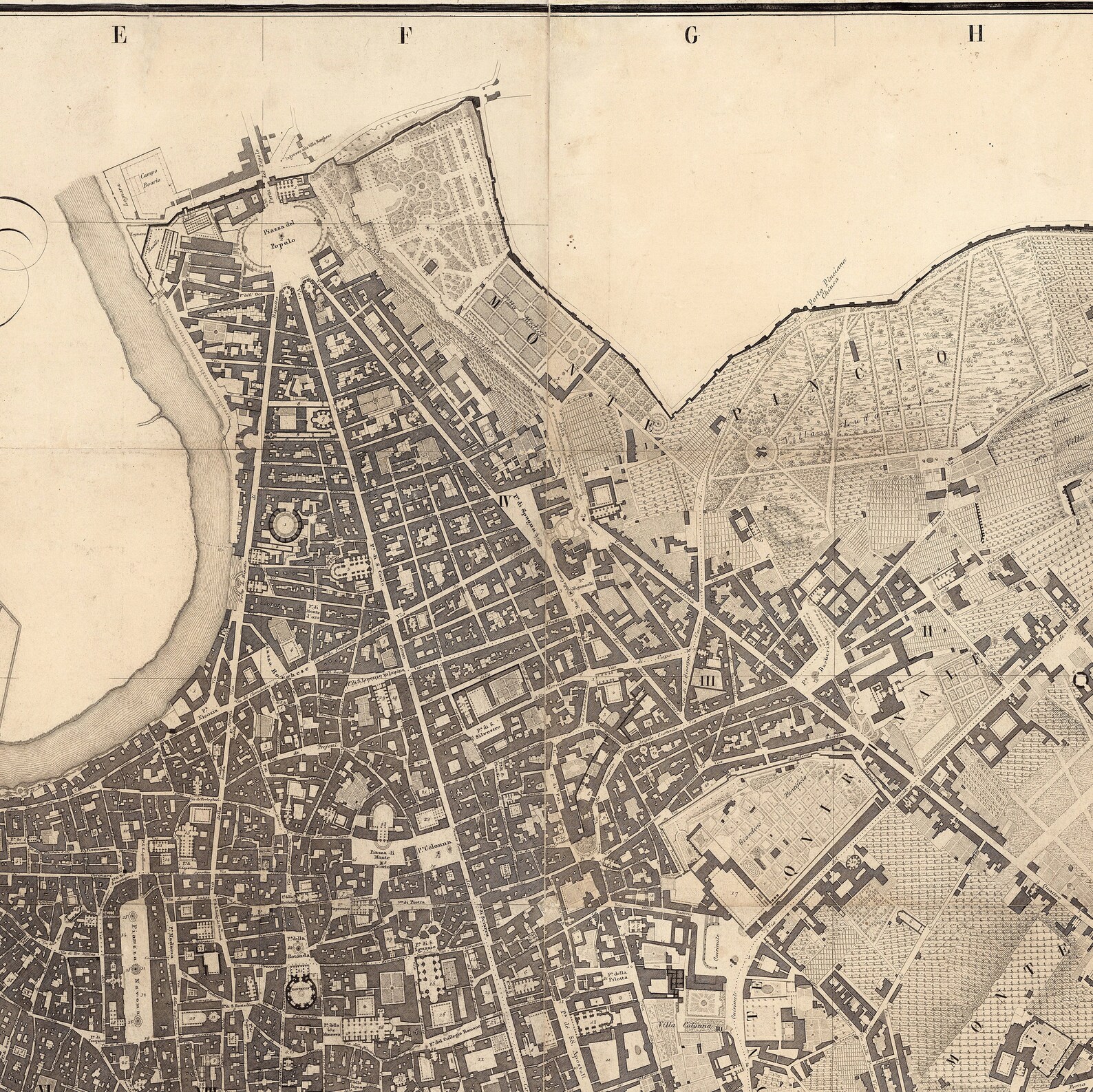 Vintage Map of Rome Roma Italia 1892 Antique Map of Rome - Etsy