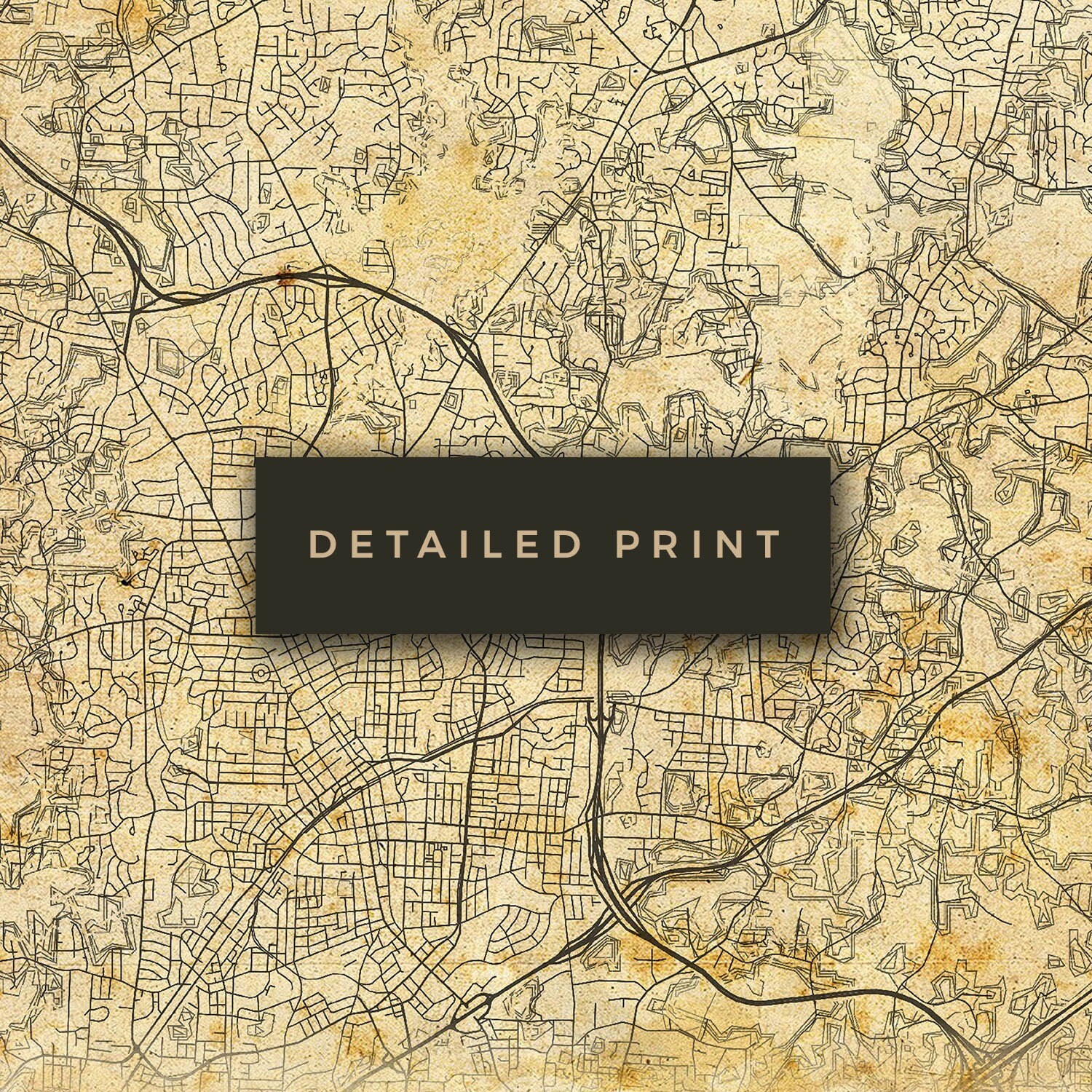 High Point Vintage Map Poster Wall Art City Artwork Print - Etsy