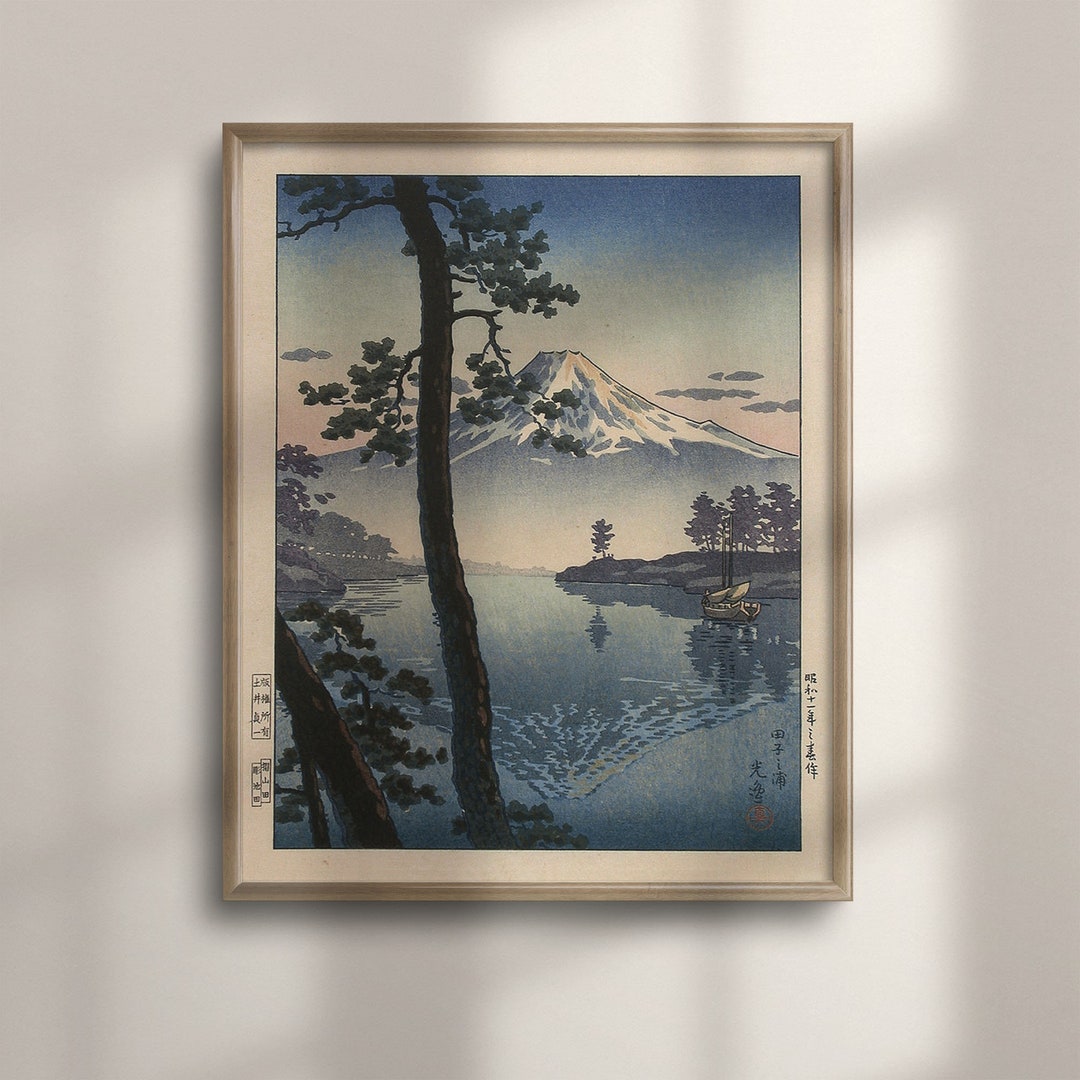 Fuji From Tago Bay Print: Tsuchiya Koitsu Ukiyo-e Japanese Art - Etsy