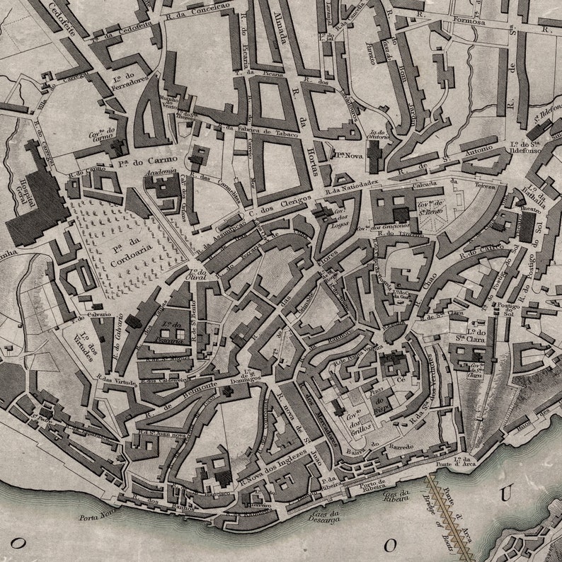 Porto Map Vintage Map of Porto Portugal Vintage Wall Art - Etsy