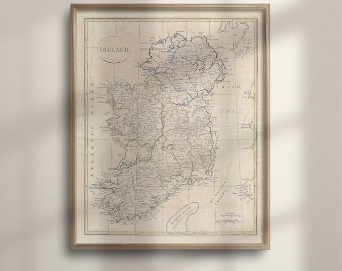 Ireland Illustrated Map, A4 Ireland Map, Ireland Print, Pictorial Map ...