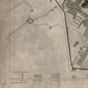 Florence Map, Vintage Map of Florence, Italy, Vintage Wall Art, Home ...