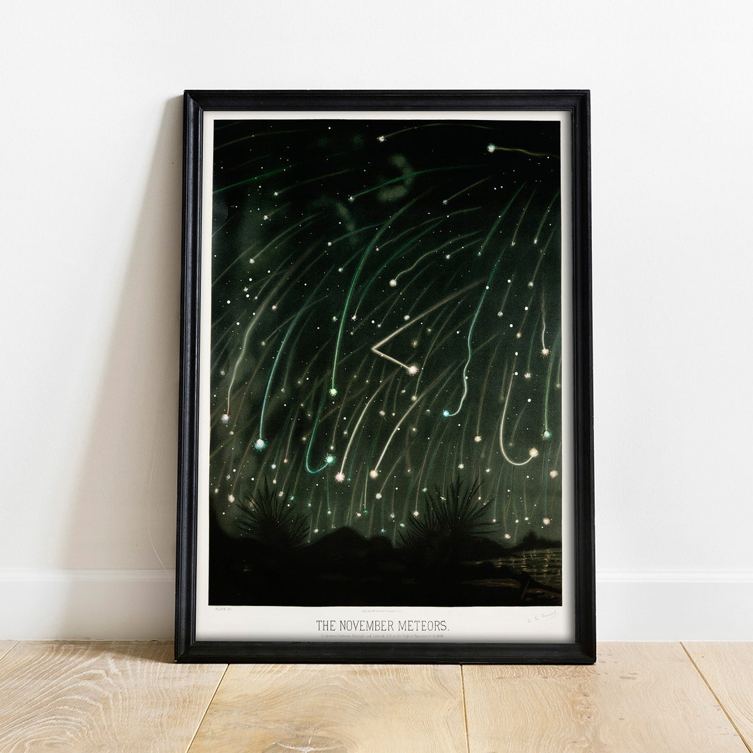 Antique Meteors Print: Vintage Space Wall Art - Etsy