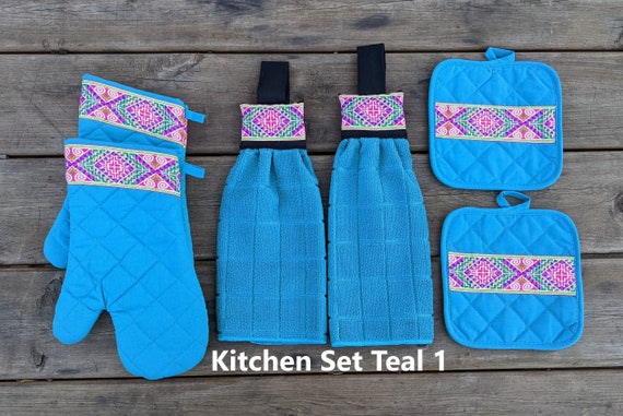 Hmong Embroidered Kitchen Apparel Sets - Etsy