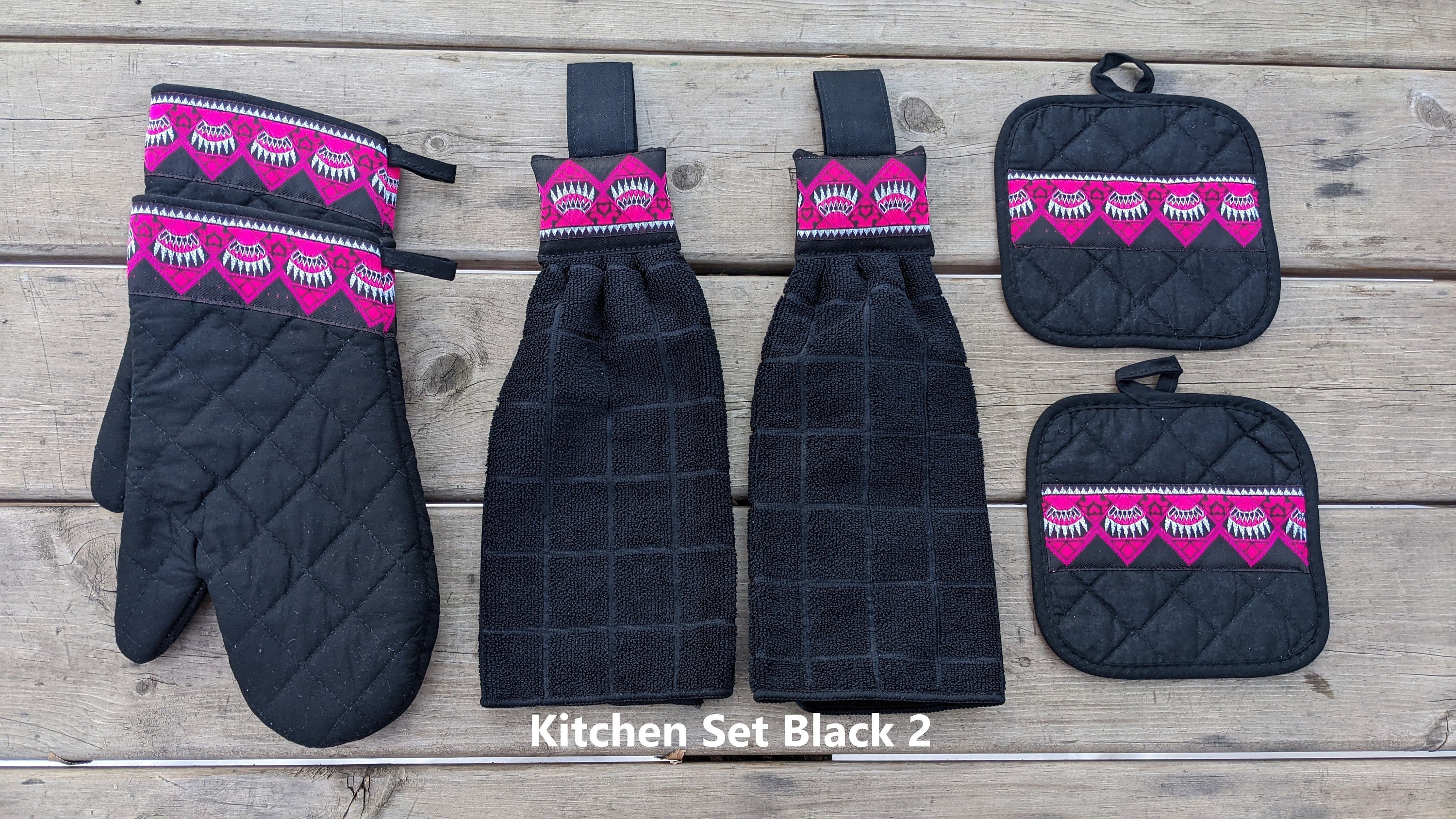 Hmong Embroidered Kitchen Apparel Sets - Etsy