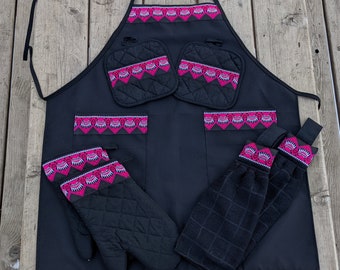 Hmong Embroidered Kitchen Apparel Sets - Etsy
