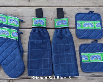 Hmong Embroidered Kitchen Apparel Bundle - Etsy