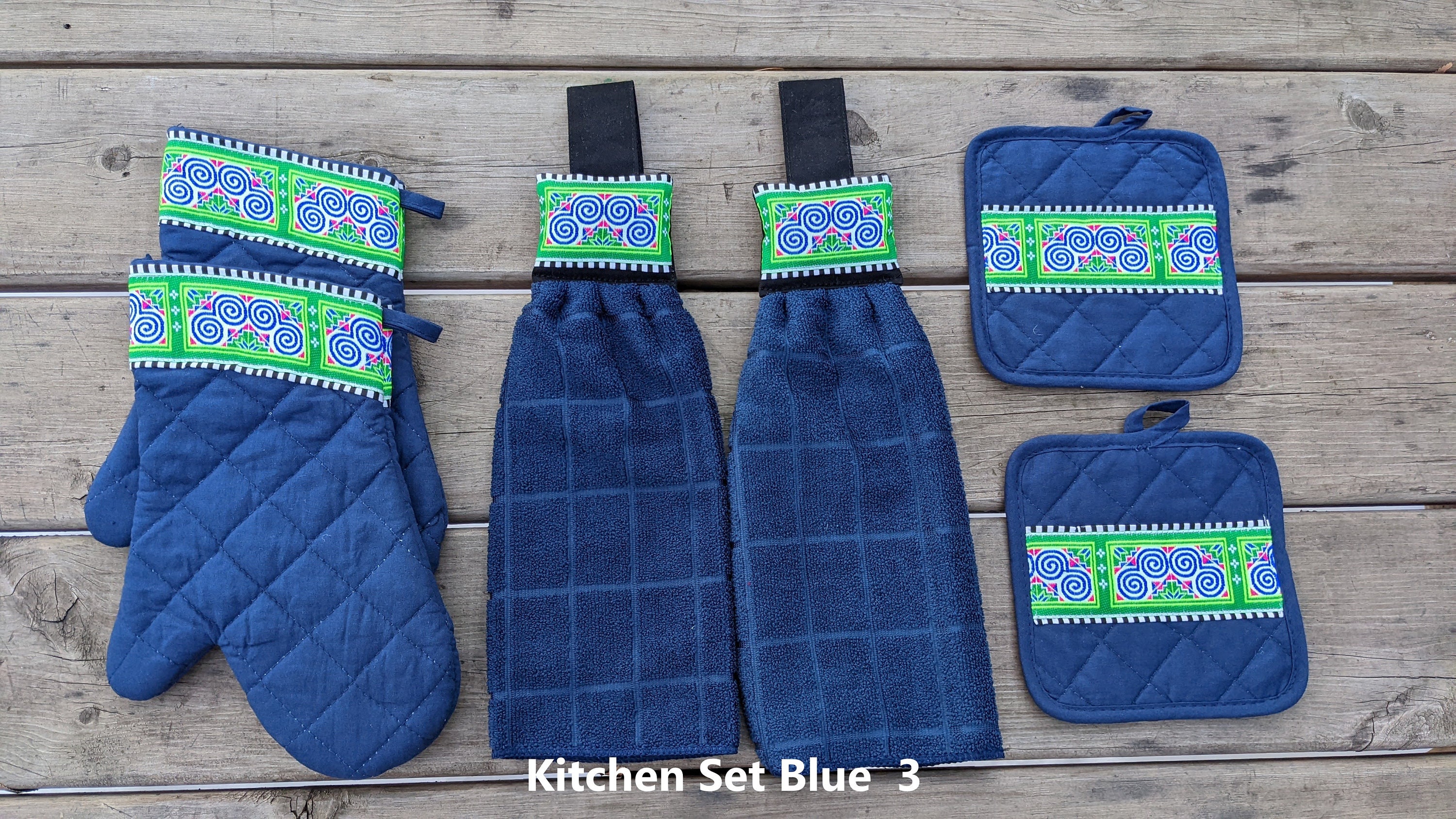 Hmong Embroidered Kitchen Apparel Sets - Etsy