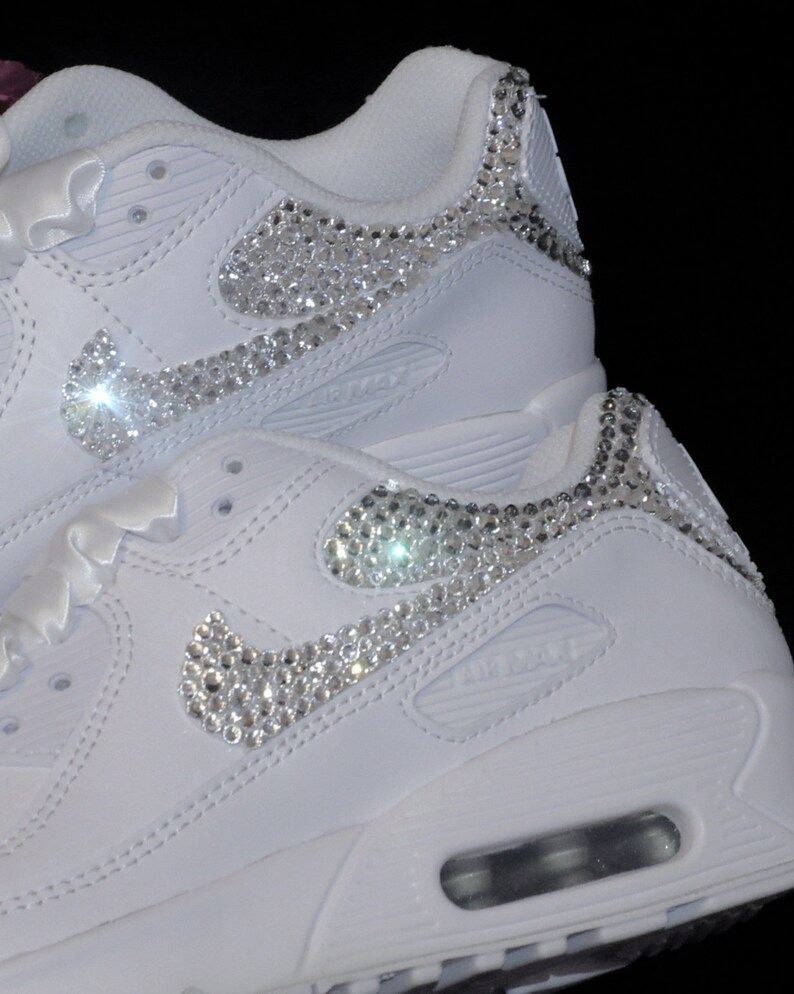 Custom Crystal Wedding Bridal Nike Air Max 90 / Bling Nike - Etsy UK