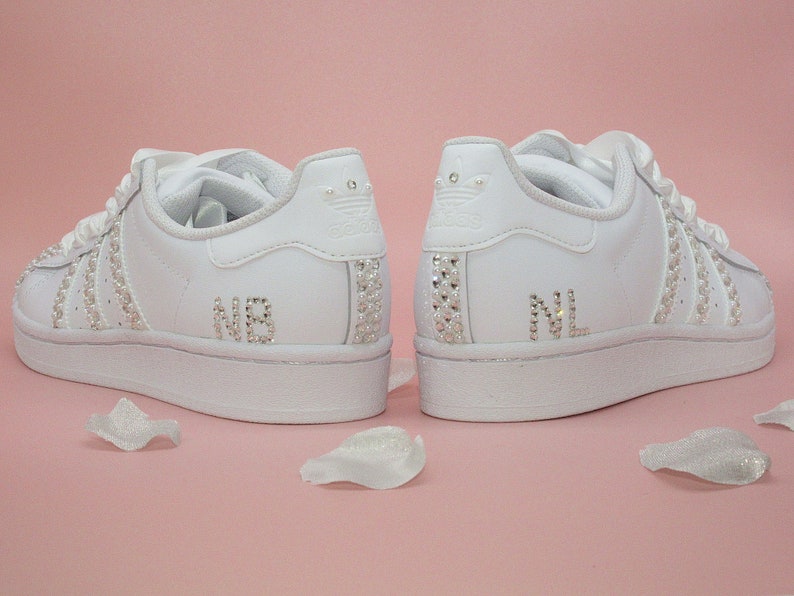 Wedding Custom Bridal Adidas Superstar Trainers Personalised - Etsy UK