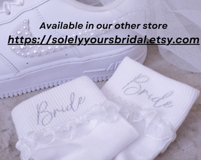 Bride Wedding Socks, Bridal Frilly Socks, Personalised Wedding Socks ...