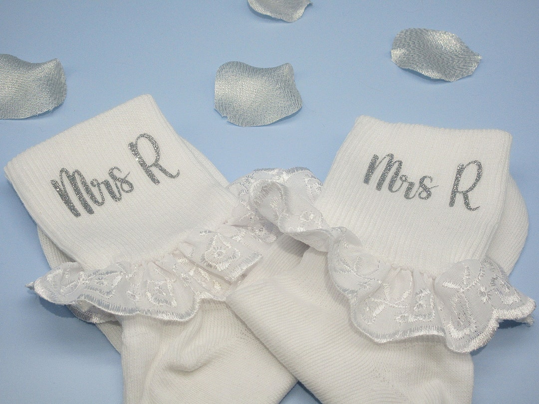 Personalised Wedding Socks, Socks for Brides, Wedding Trainer Socks. - Etsy