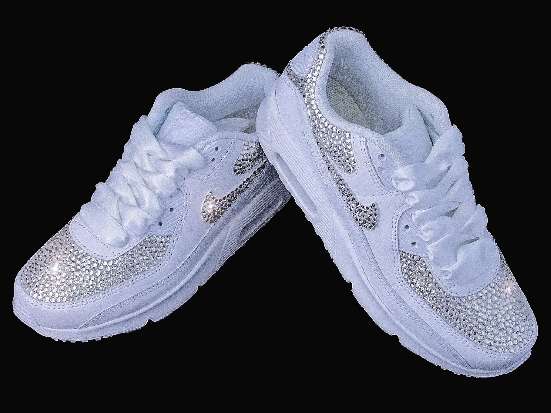 Custom Crystal Wedding Bridal Nike Air Max 90 / Bling Nike - Etsy UK