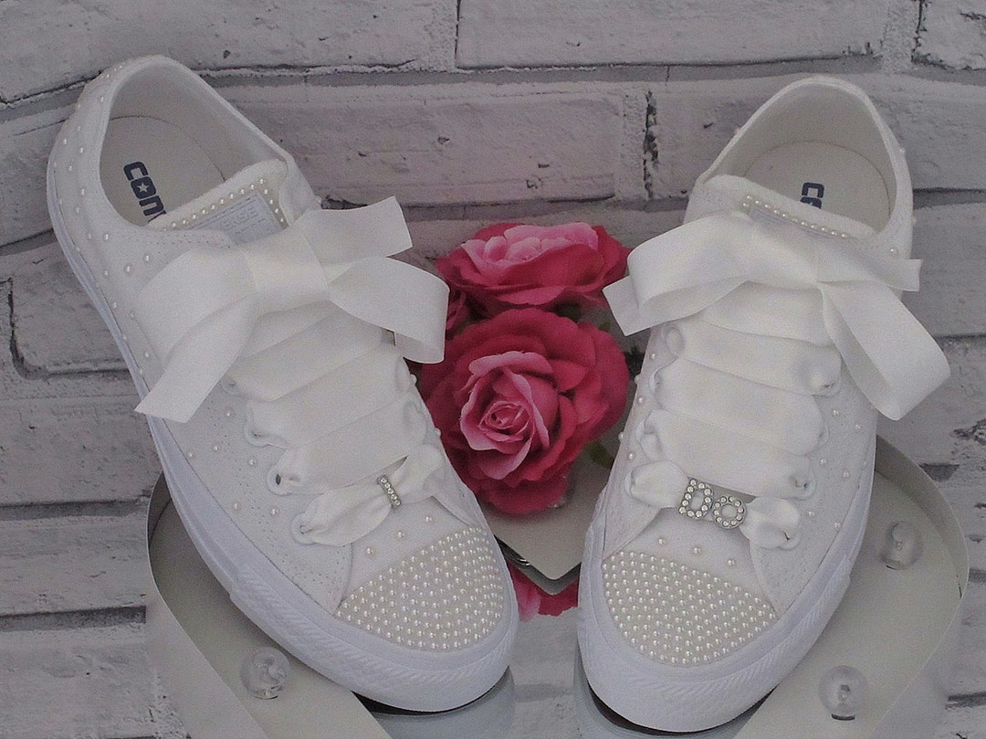 Hochzeit Braut Custom I Do Converse / Custom Bling Schuhe/ Weiße oder ...