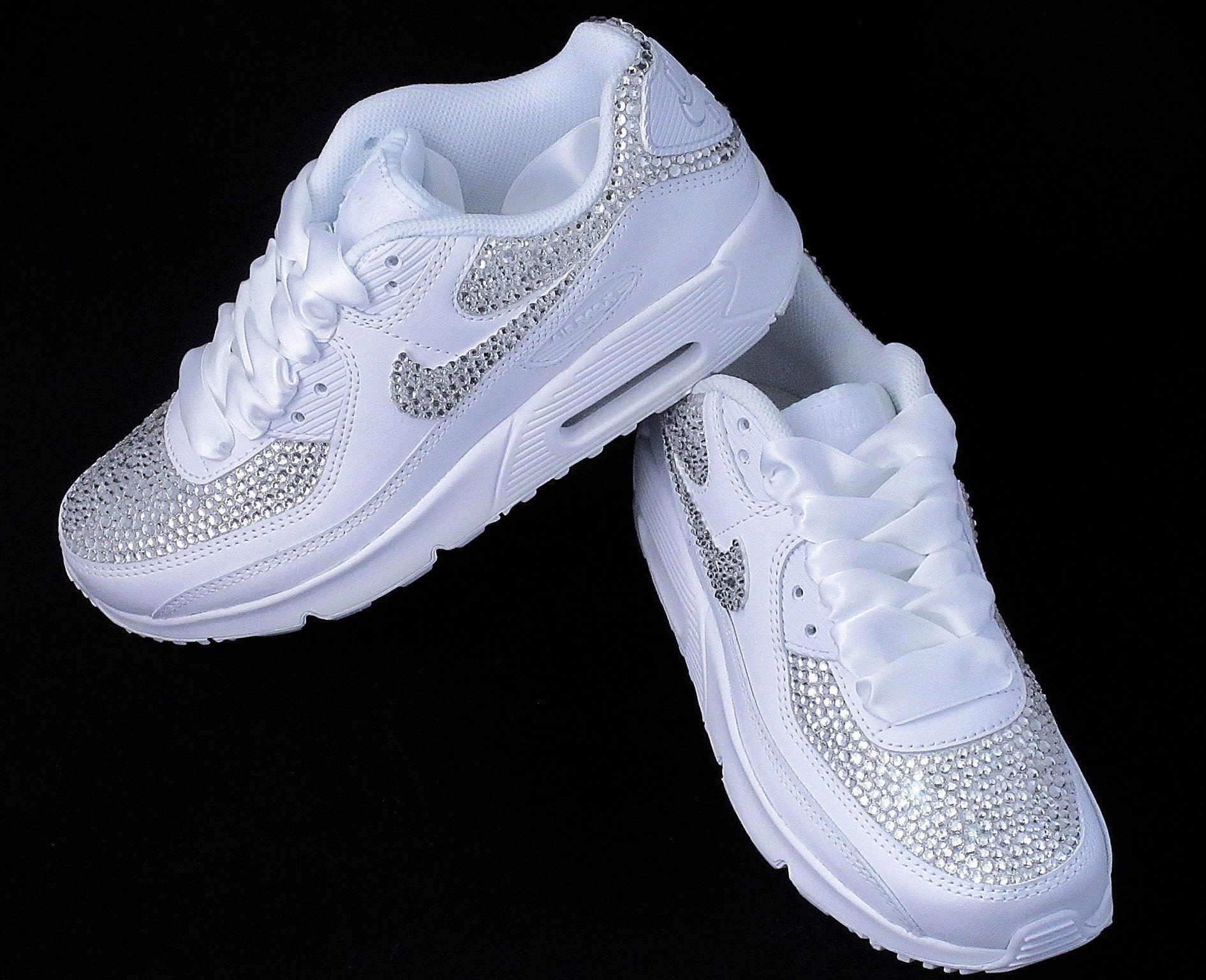 Custom Crystal Wedding Bridal Nike Air Max 90 / Bling Nike | Etsy UK