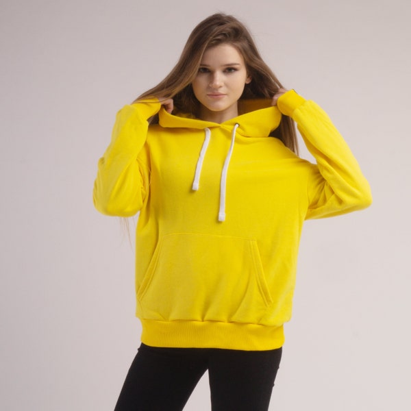 Yellow Hoodie - Etsy
