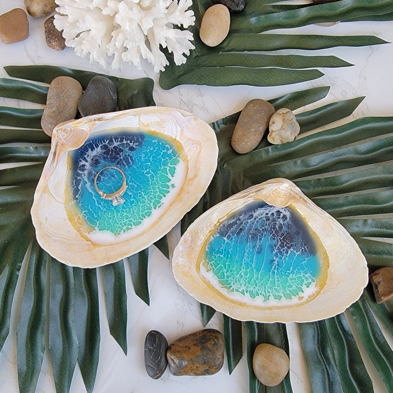Sea Shell Resin Art - Etsy