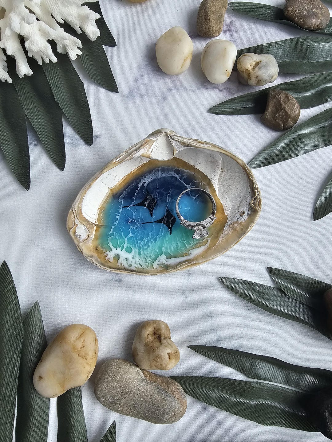 Ocean Resin Clam Perfectly Imperfect (SEE DESCRIPTION) Stingray Shell ...
