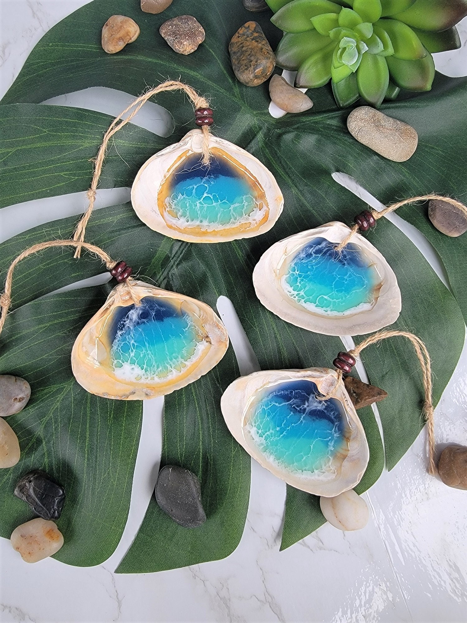 Resin Shell Christmas Ornaments - Etsy