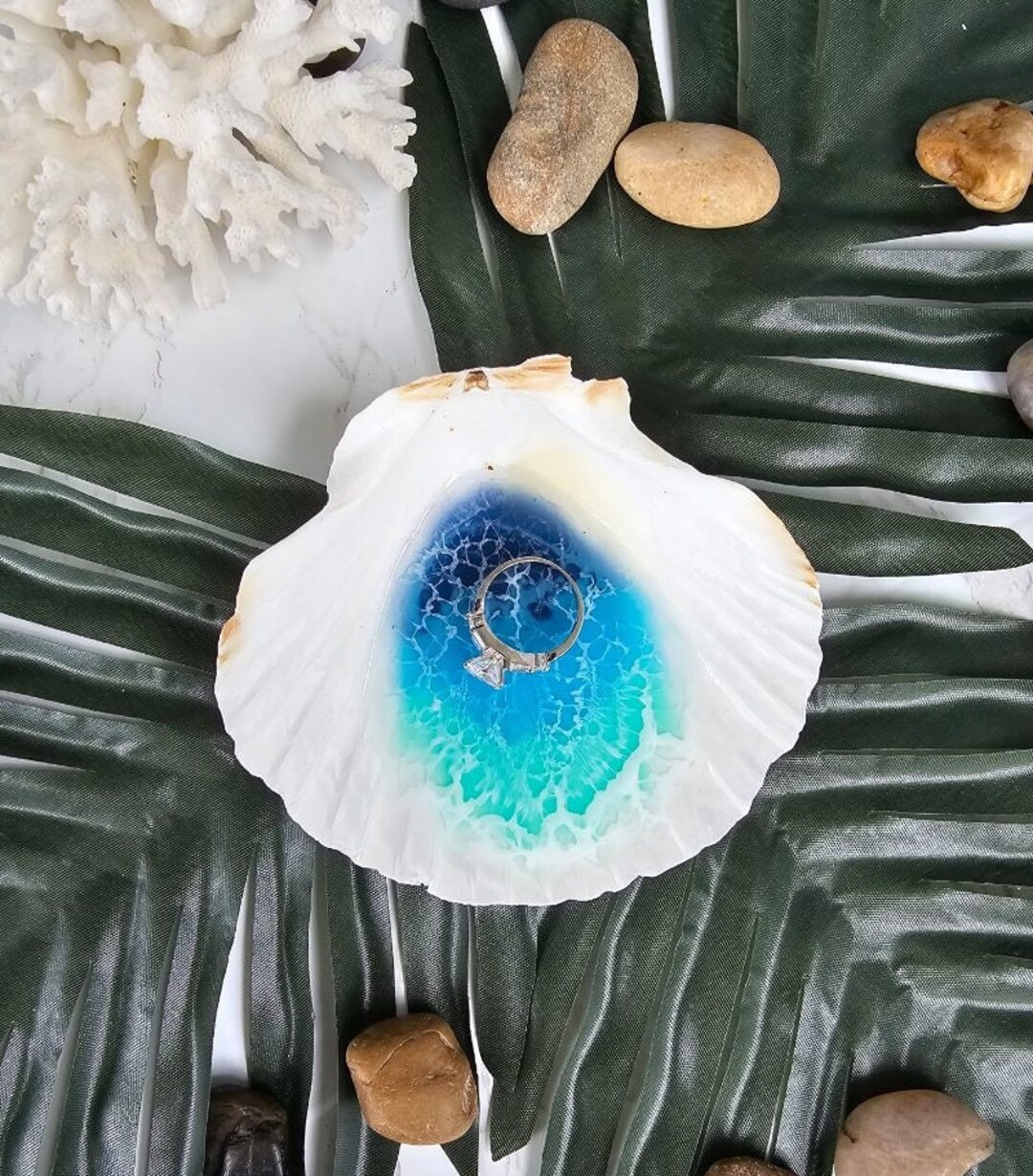 Large Ocean Resin Scallop Perfectly Imperfectsee DESCRIPTION - Etsy