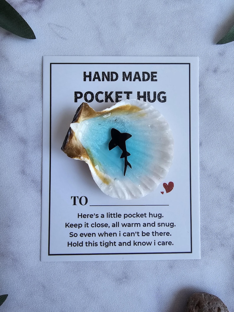 Pocket Hug Ocean Beachy Sea Creature Real Shell Friendship Gift Holiday ...