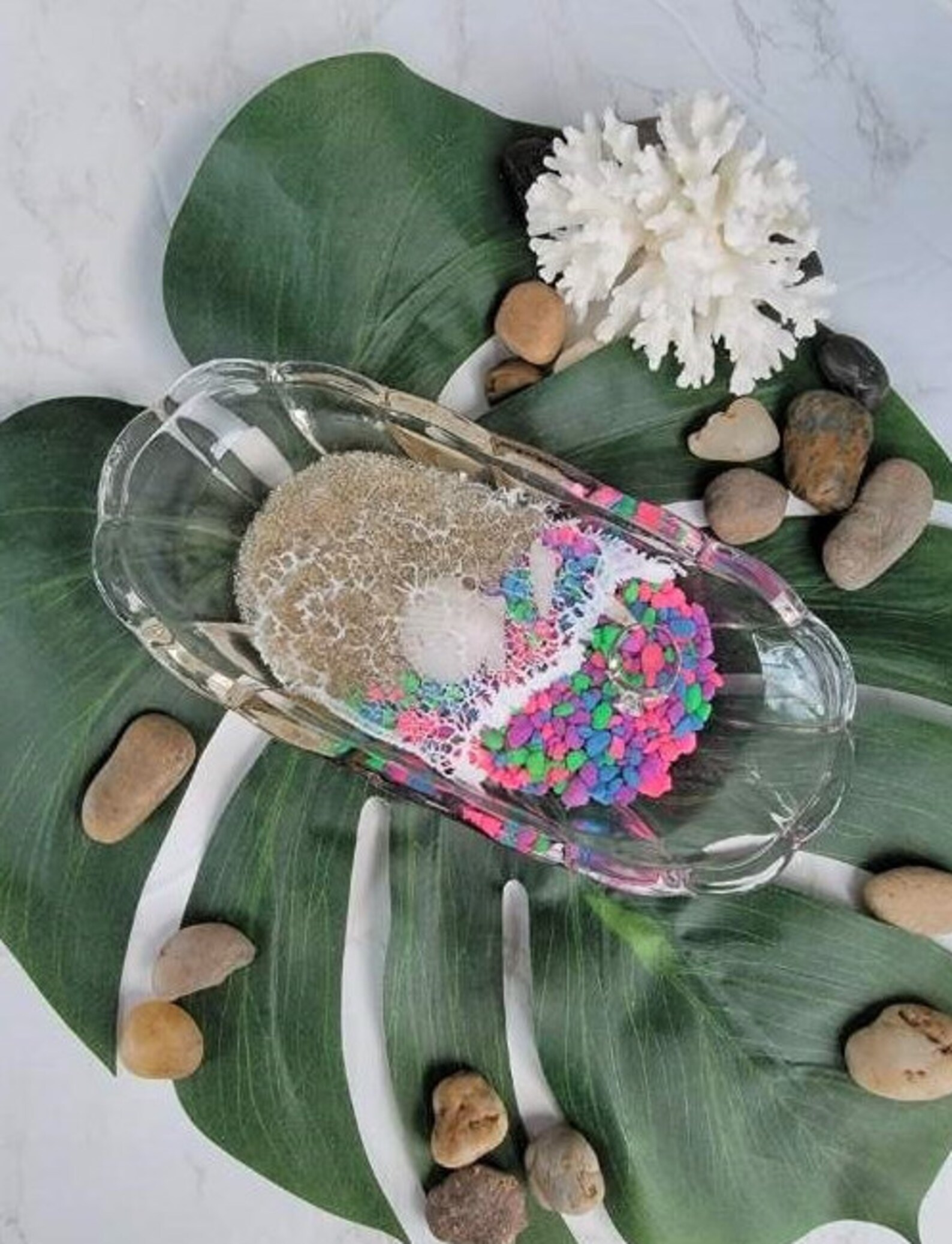 Glass Epoxy Resin Perfectly Imperfect (SEE DESCRIPTION) Real Sand ...